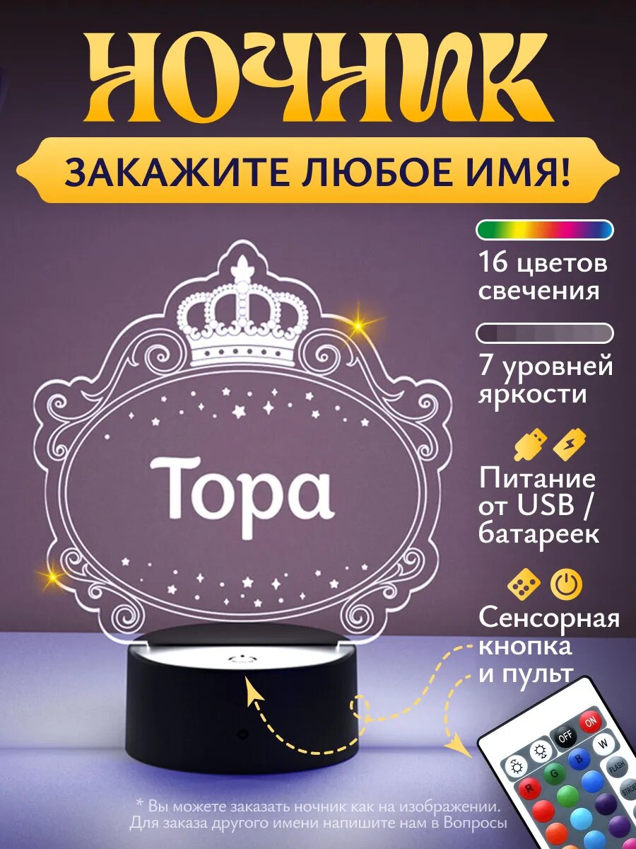 Ночник "Тора - рамка с короной!