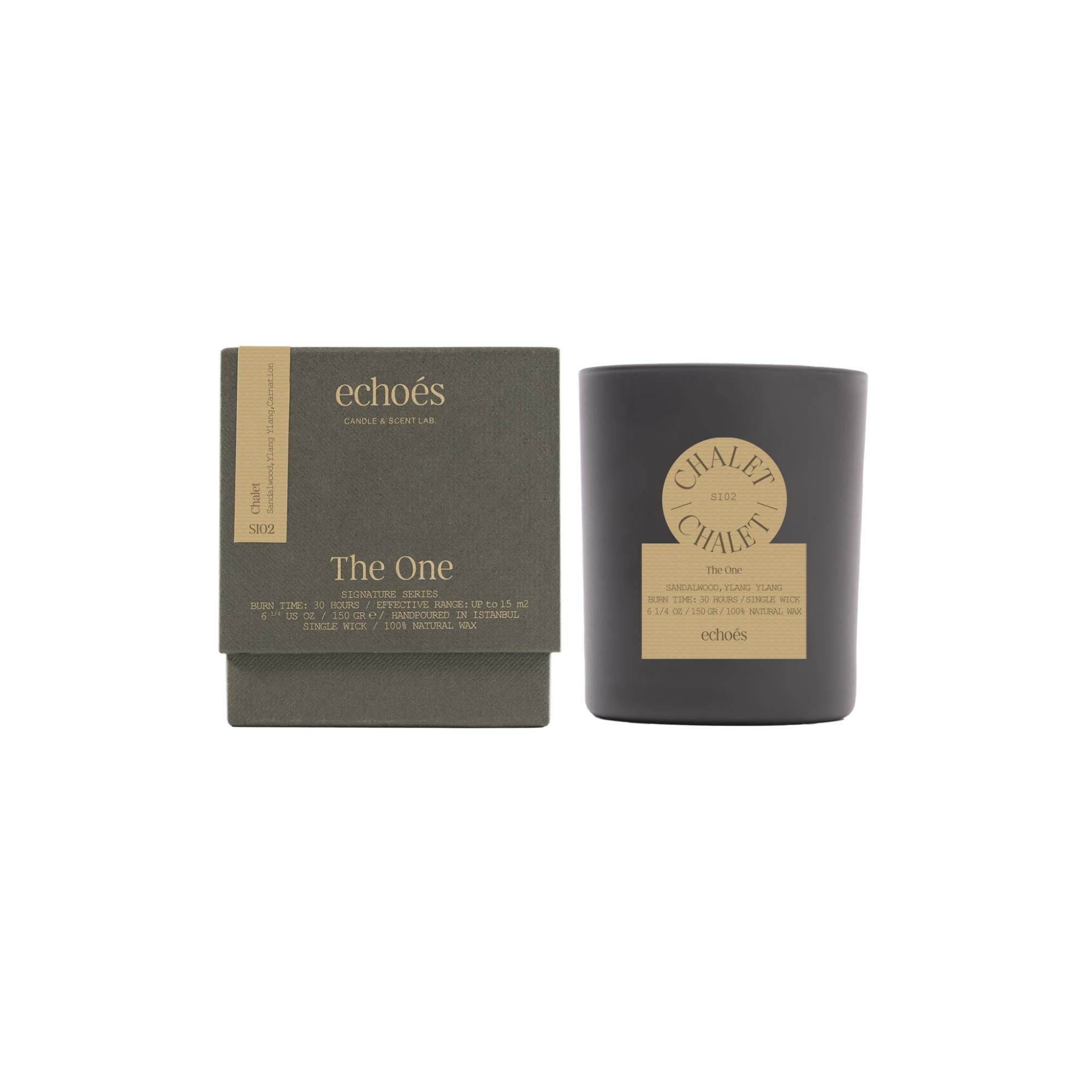 CHALET Compact Candle ECHOES Шале Компактная свеча, 150 гр.