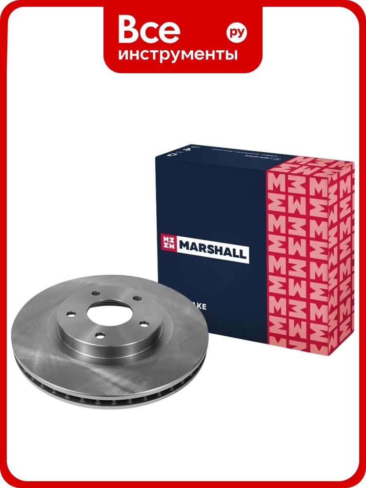 Тормозной диск передний Nissan Qashqai I 07- / Tiida 13- / X-Trail II 07- MARSHALL M2000422