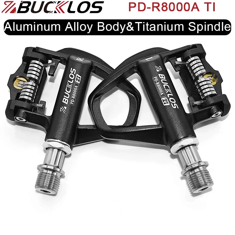 BUCKLOS PD-R8000/PD-R8000A Педали для шоссейных велосипедов PD-R8000A-Ti