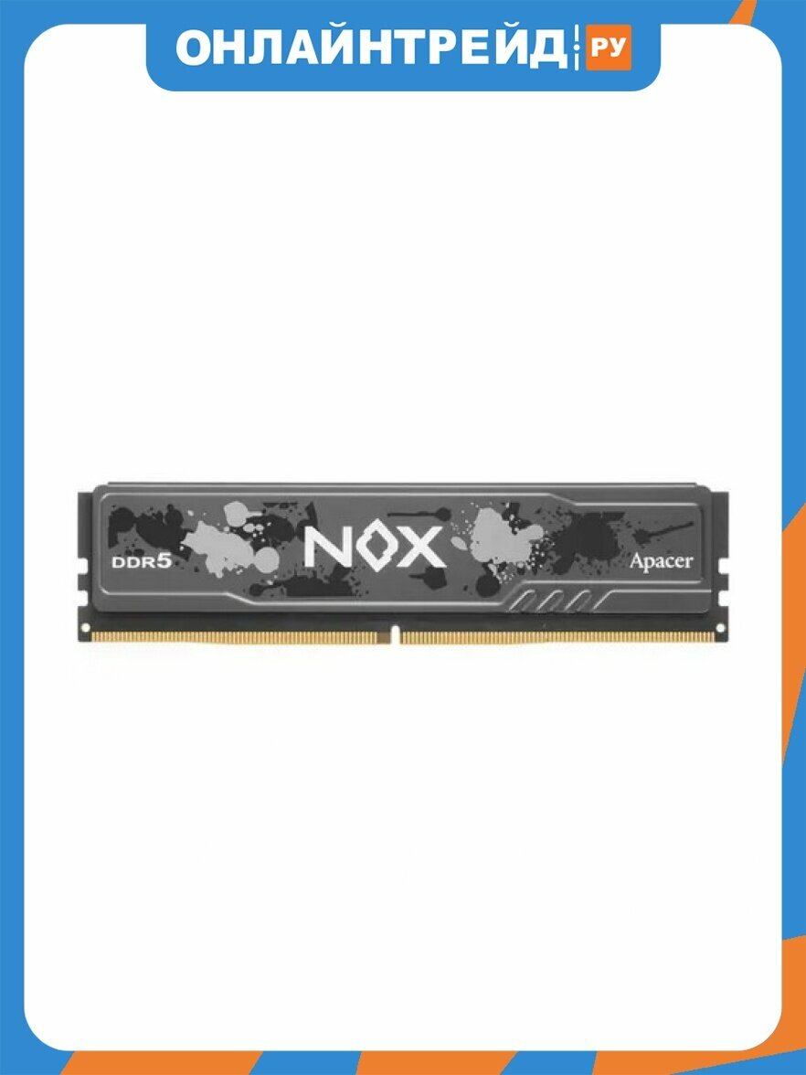 Оперативная память Apacer DDR5 16Gb 5600MHz pc-44800 NOX CL40 1.25V (AH5U16G56C522MBAA-1)