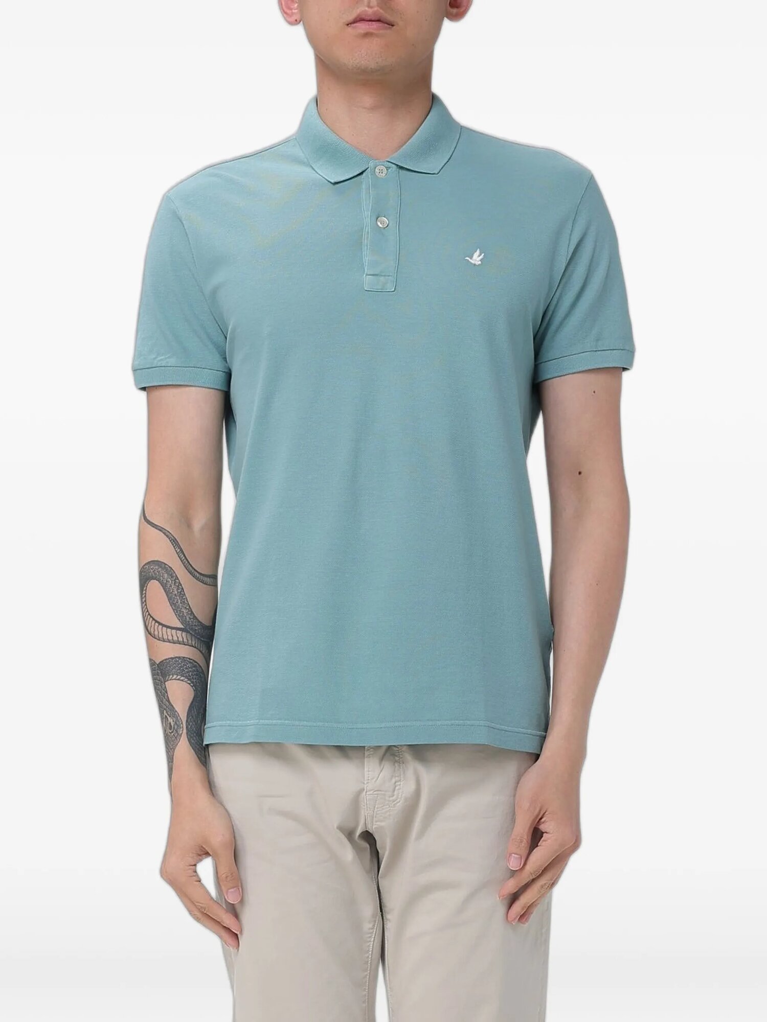 Рубашка Brooksfield Logo-embroidered polo shirt