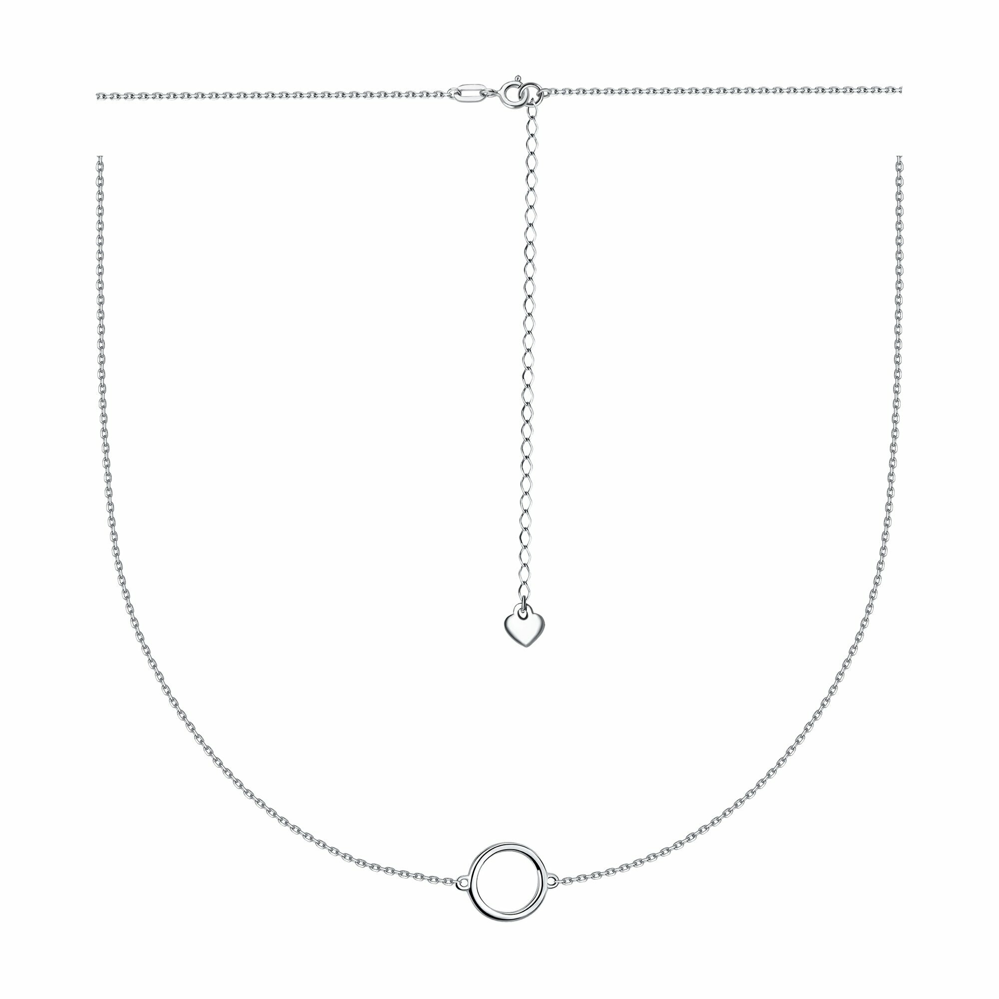 Колье Diamant online, серебро, 925 проба, родирование
