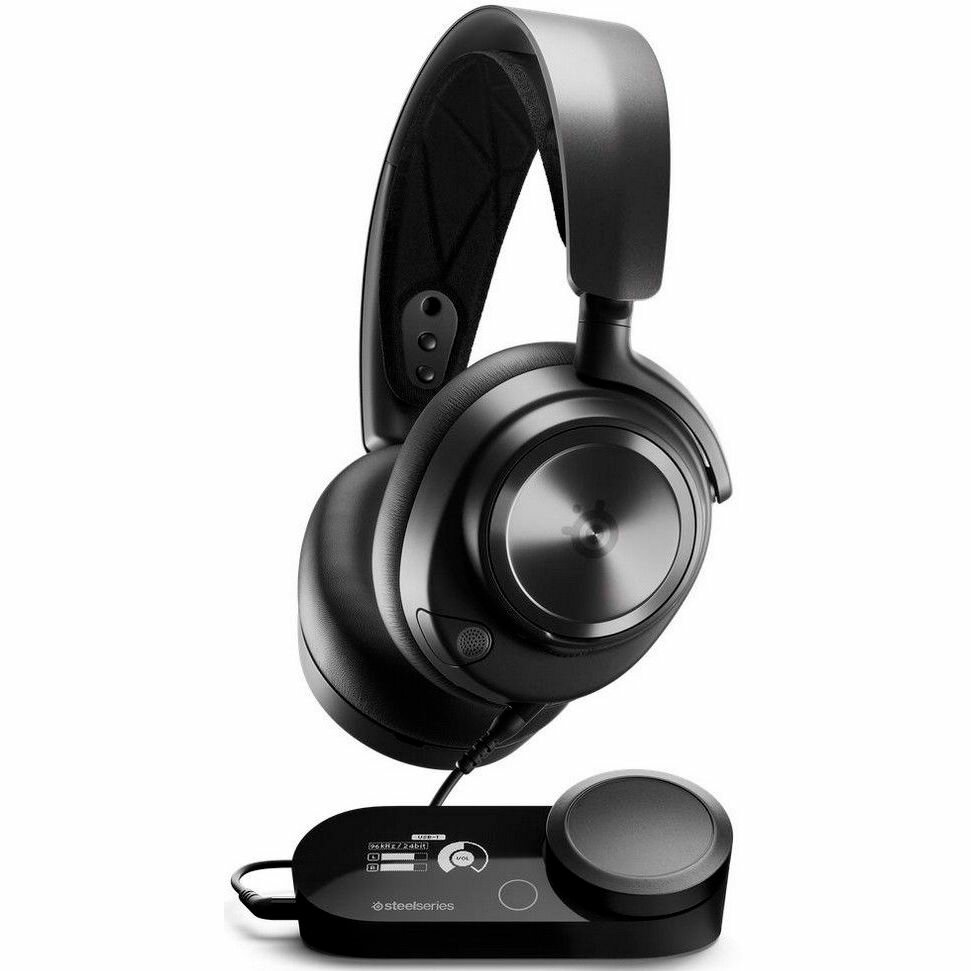Гарнитура SteelSeries Arctis Nova Pro чёрный, проводная, USB, совместимость с PS5, Xbox