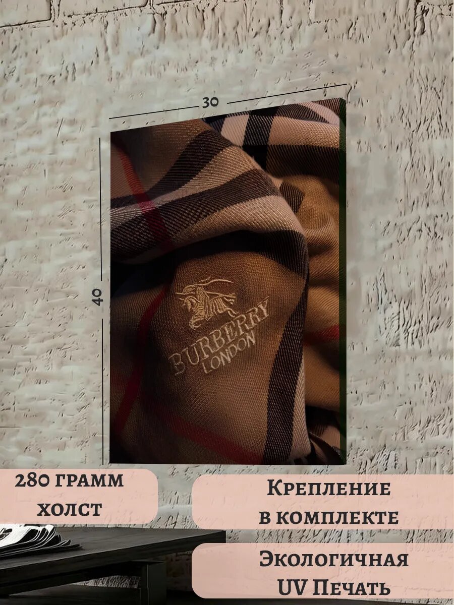 Картина 30х40 Барберри Burberry London Эстетика Стиль Мода