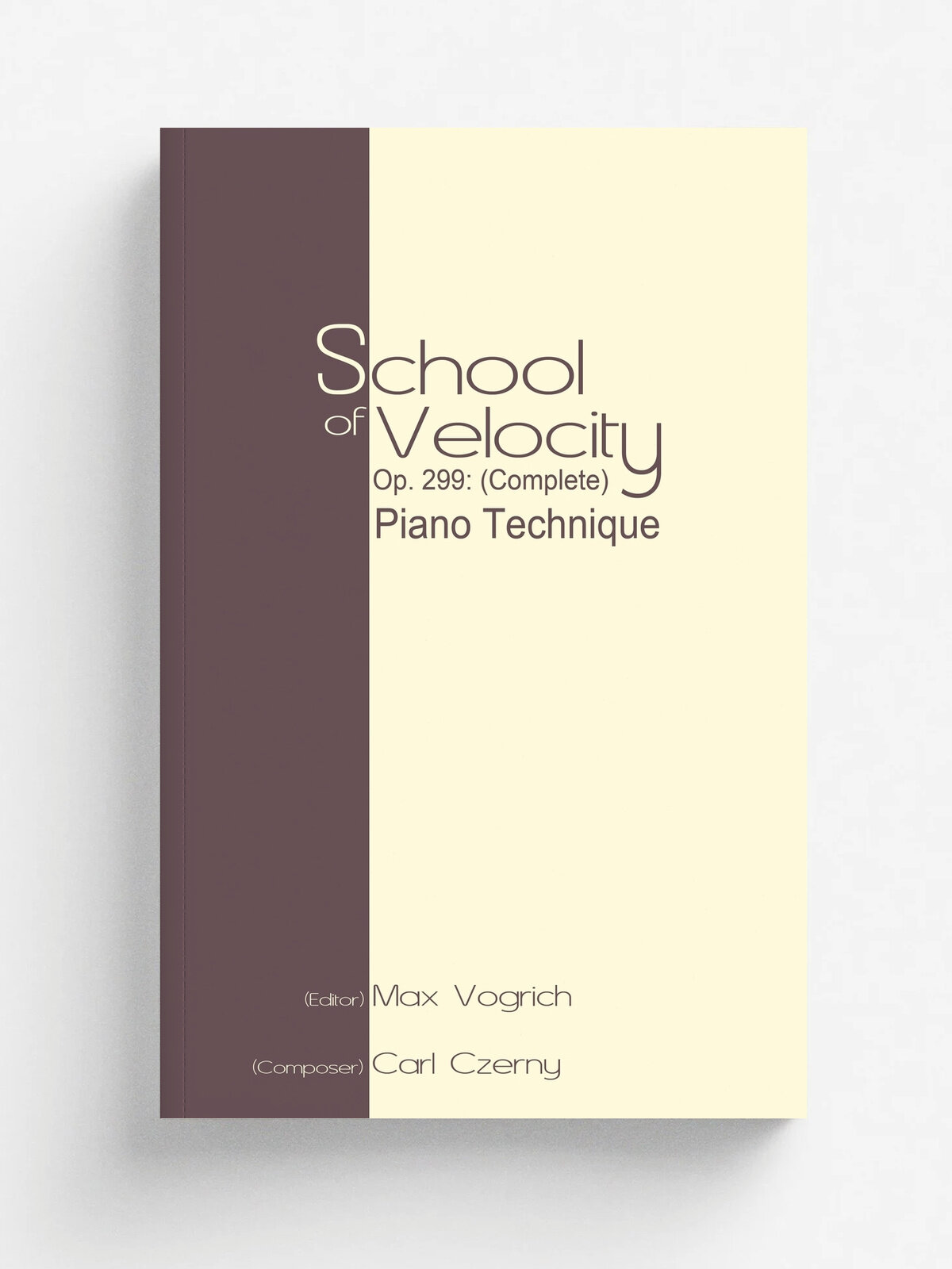 School of Velocity, Op. 299 (Complete). Piano Technique