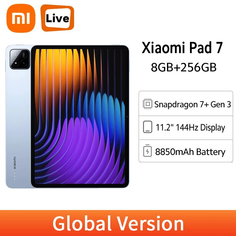 Планшет Xiaomi Pad 7, 11.2", 8/256ГБ, Wi-Fi, Android