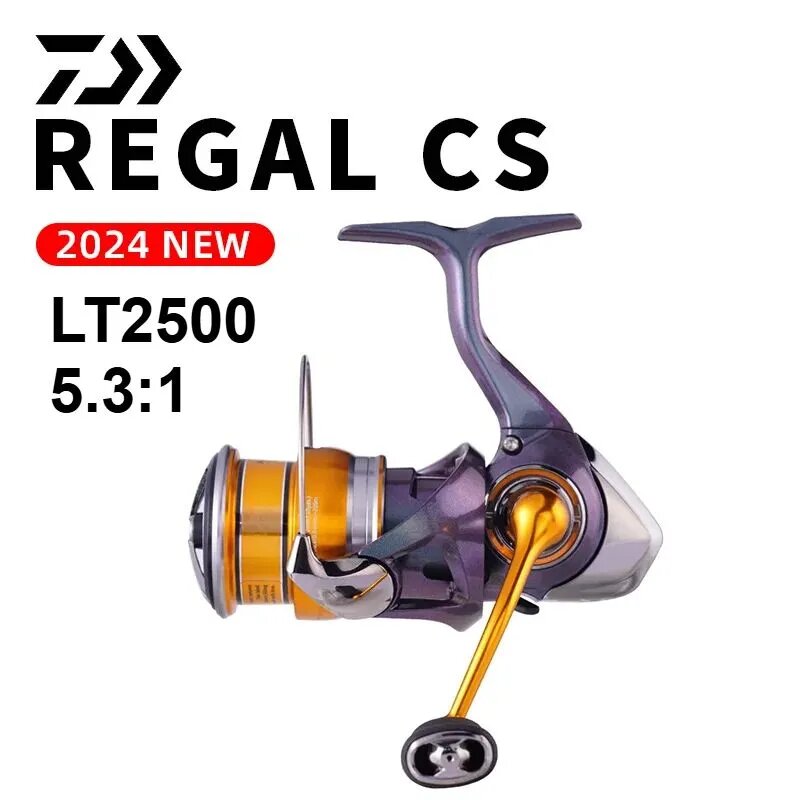 24 Daiwa REGAL CS LT 2500 5.3 Наклонный рот, мелкая леска, чашечка для ловли на камнях, дальний выстрел
