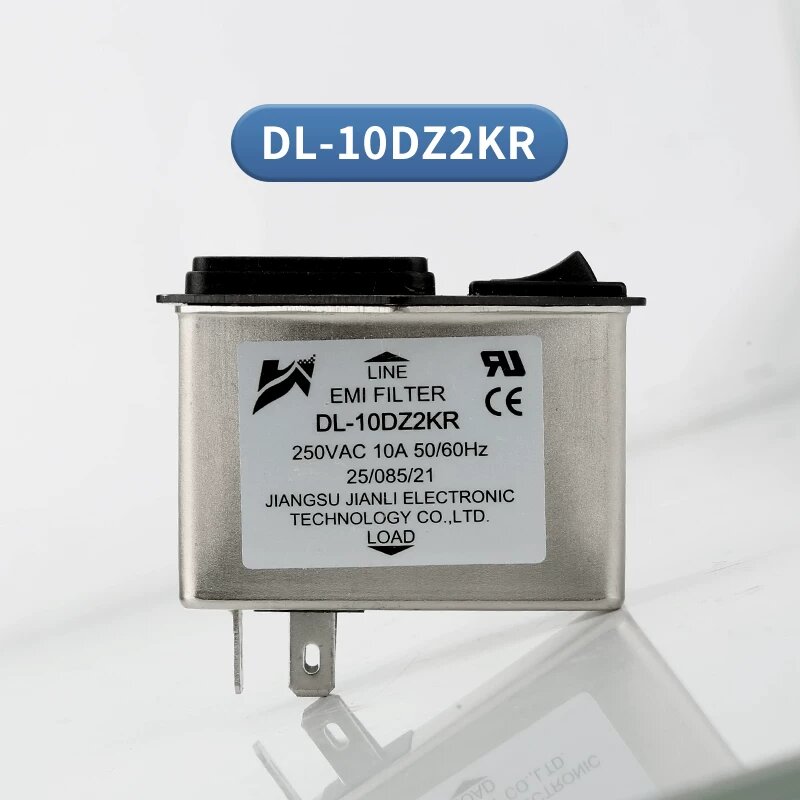 Jianli EMi AC-фильтр питания 220В с предохранителем и выключателем розетка DL-10DZ2KR
