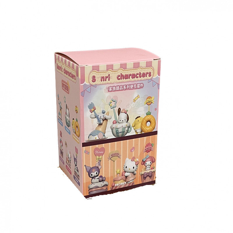 Одиночный слепой бокс с мини-фигурками Sanrio Sweet Treats, мини-декор для стола, персонажи Куроми и Май Мелоди