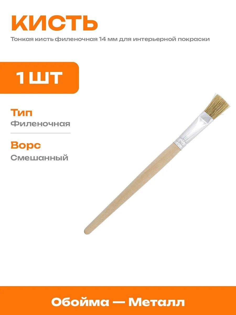 Кисть 20 см для малярных работ и окрашивания узких мест