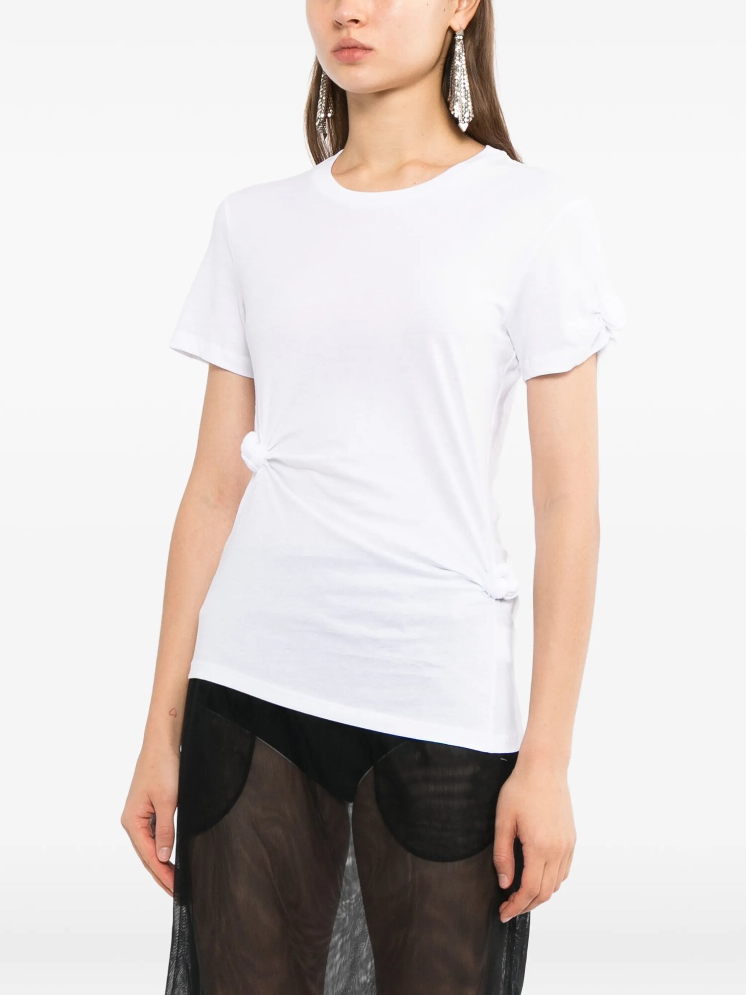 Футболка Helmut Lang, размер 4, бежевый/белый — фото 1