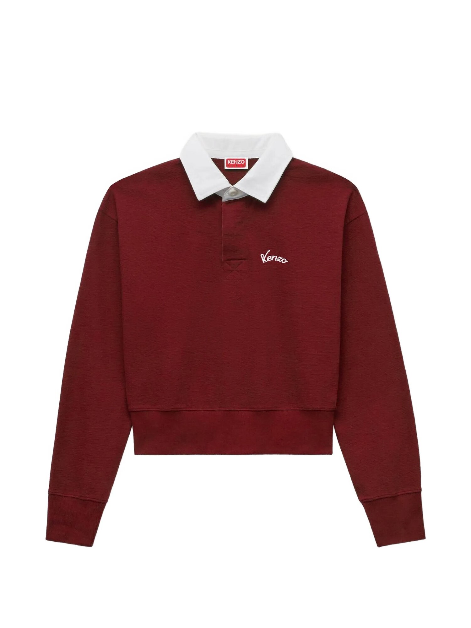 Свитер Logo-embroidered polo-collar sweater