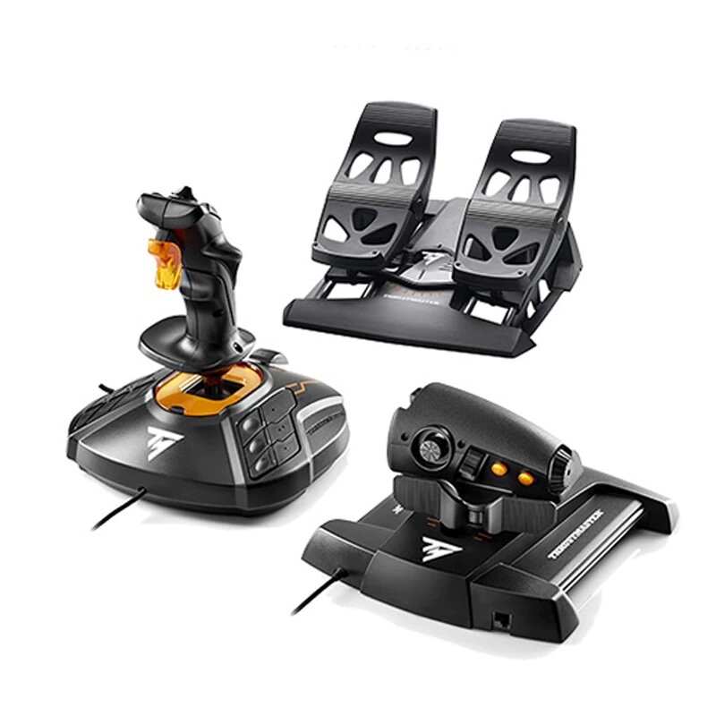 Thrustmaster T16000 Джойстик с ручкой газа и педалями для Microsoft Flight Simulator
