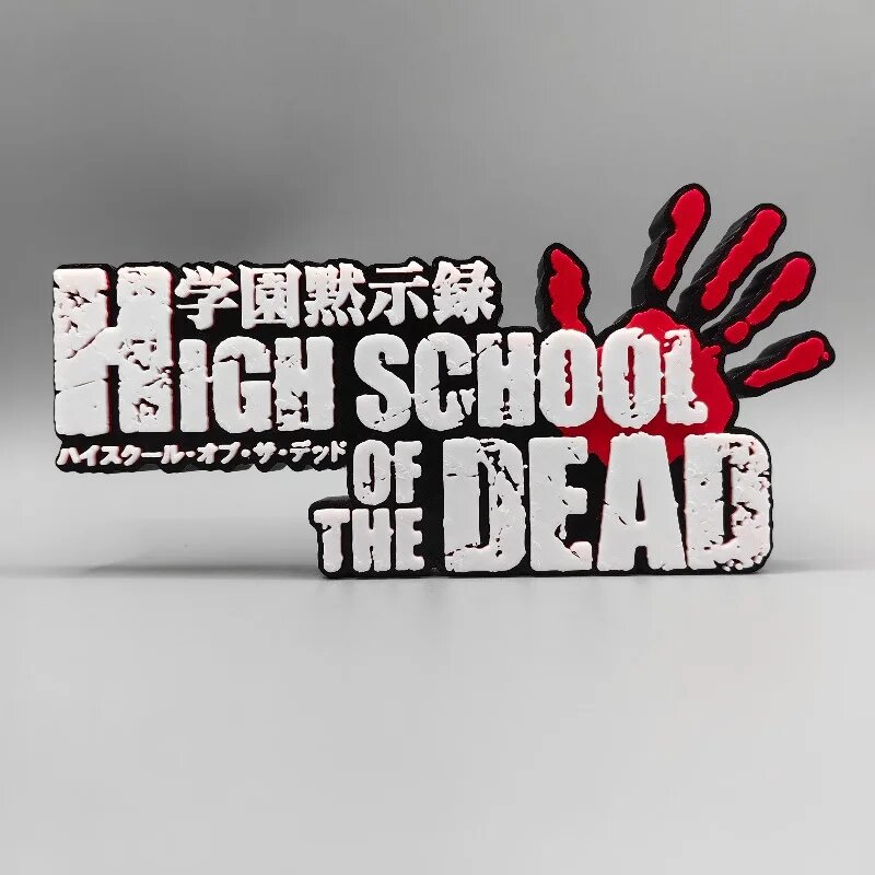 Аниме-фигурка Highschool of The Dead: 3D-модель руки с логотипом, декоративная табличка с персонажем, украшение для косплея, выставочная модель, игрушка, подарок