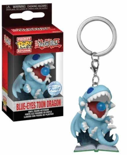 Брелок Funko Pop Фанко поп Голубоглазый Мультяшный Дракон из аниме Югио! dragon YU-GI-OH