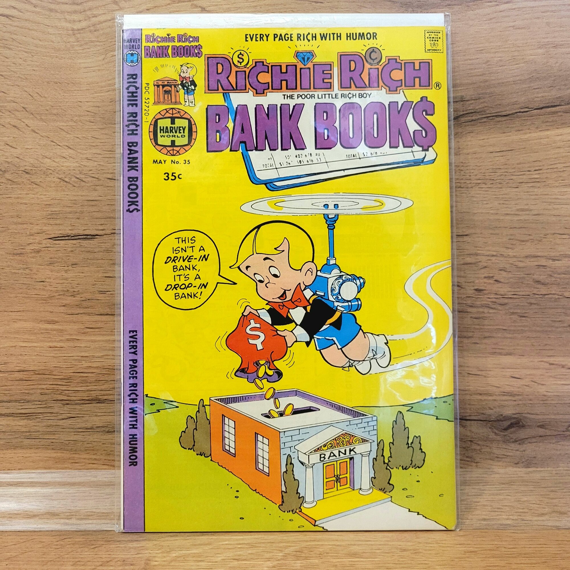 Раритетный Комикс Richie Rich #35. 1975 Год. Комикс (сингл) на английском языке