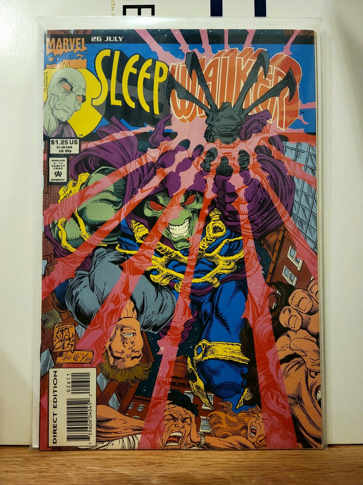 Ретро Комикс Sleepwalker #26. 1993 Год. Оригинал!