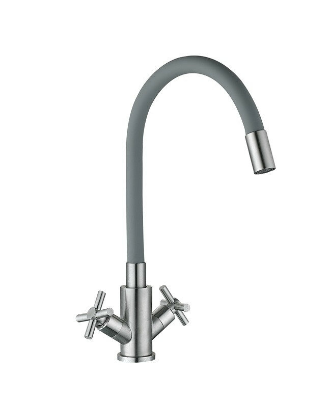 Смеситель для кухни буксовый REFLECTOR MIXXUS DVE-011 серый