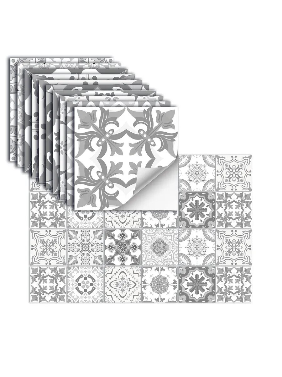 Самоклеящаяся плитка на стену, водоотталкивающая, 24 шт.
