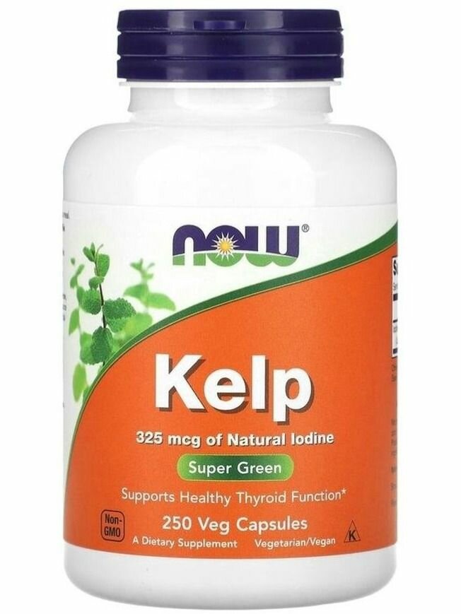 Kelp, Йод, морские водоросли. 325 mcg, 250 капсул