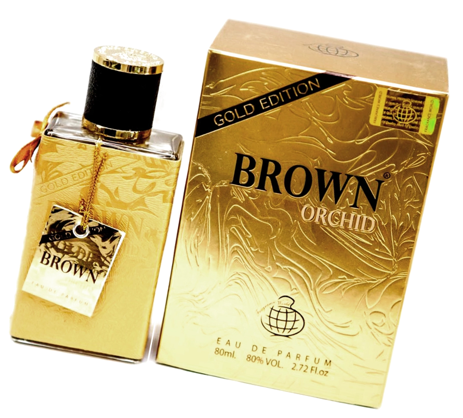 Духи Fragrance World Brown Orchid Gold Edition мужские 80 мл / Браун Орхид Голд Эдишн Фрагранс Ворлд
