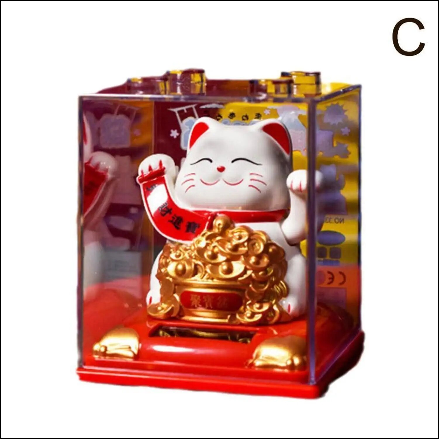 Автоматическое украшение в виде трясущейся руки Lucky Cat на солнечной батарее