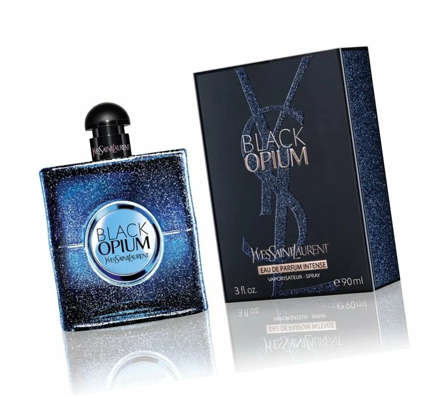 Yves Saint Laurent Black Opium Intense 90 мл женская парфюмерная вода - синие духи Блэк Опиум