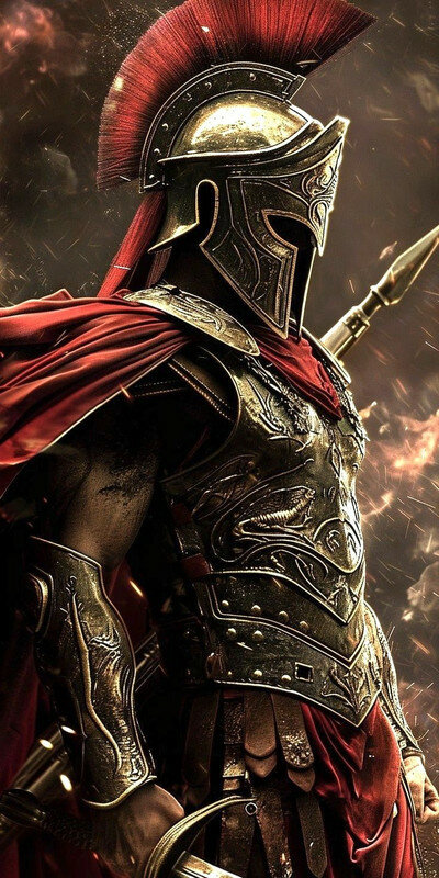Картина по номерам для взрослых начинающих,"Спартанский воин Спартанец/spartan warrior"Картина маслом своими руками для домашнего декора стен, 40x50 см, без рамки