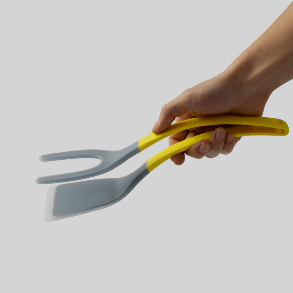 Silicone Spatula Tongs Для Приготовления Яиц Омлета Блинов И Рыбы 30.60X8.40X4.50Cm