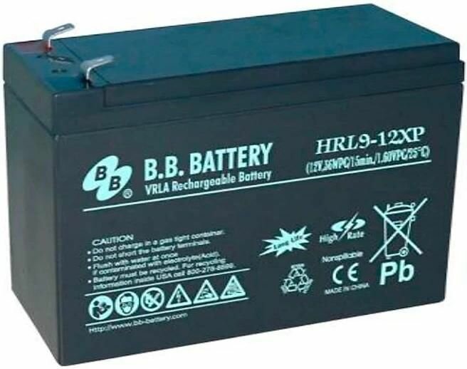 Батарея для ИБП BB HRL 9-12хP 12 В, 9 Ач, AGM, 120 А