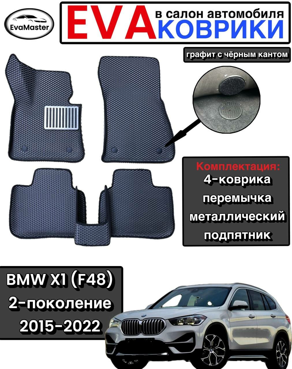Комплект EVA с бортами для BMW X1 (II) (F48) 2015-2022/БМВ X1 (2) поколение.