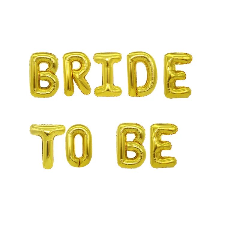 Набор шаров "Bride To Be" LQDIANTANG Желтый, Золотой