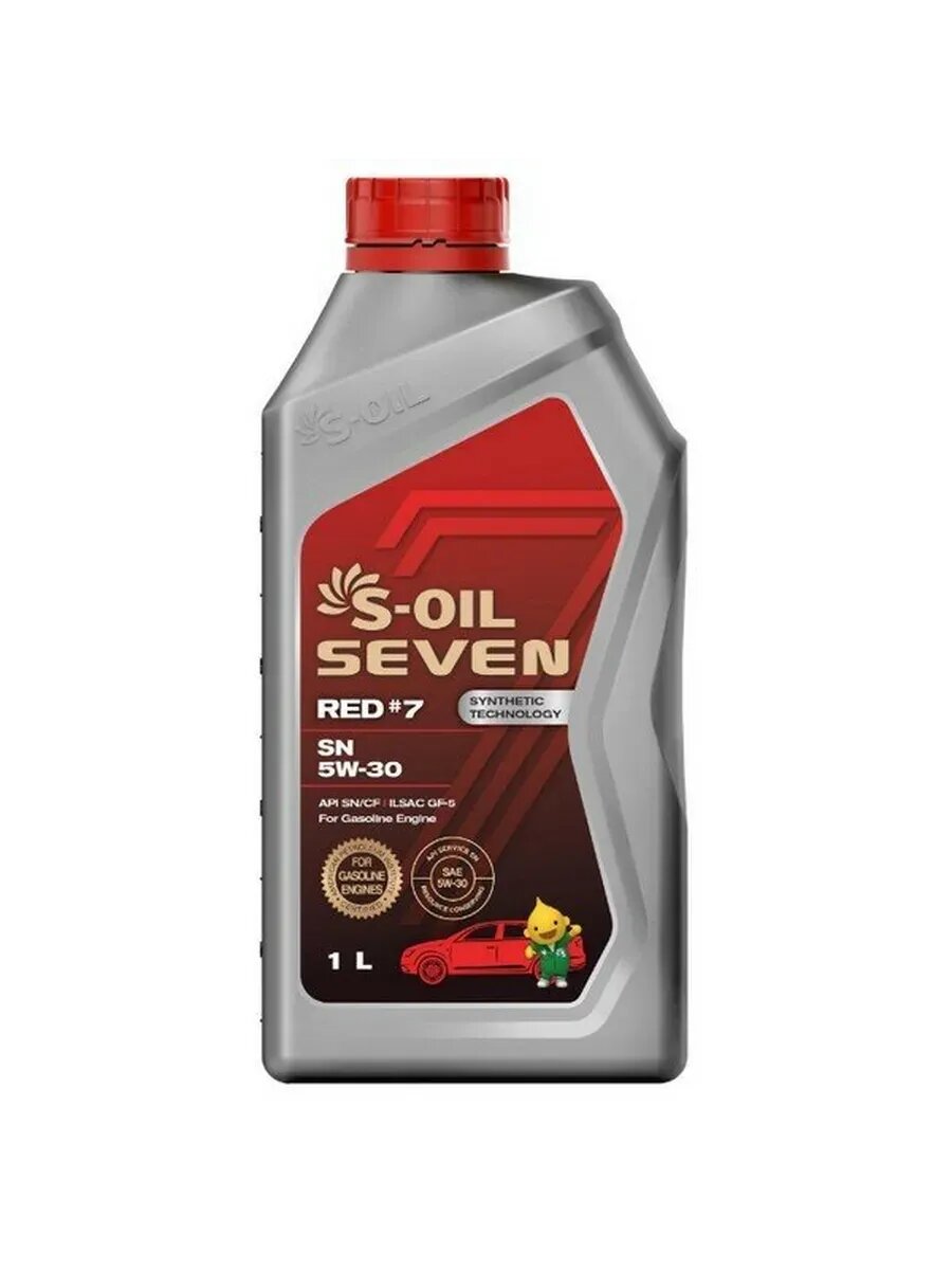 Масла моторные DRAGON S-oil SEVEN RED7 SN 5W-30 (1л) E107662