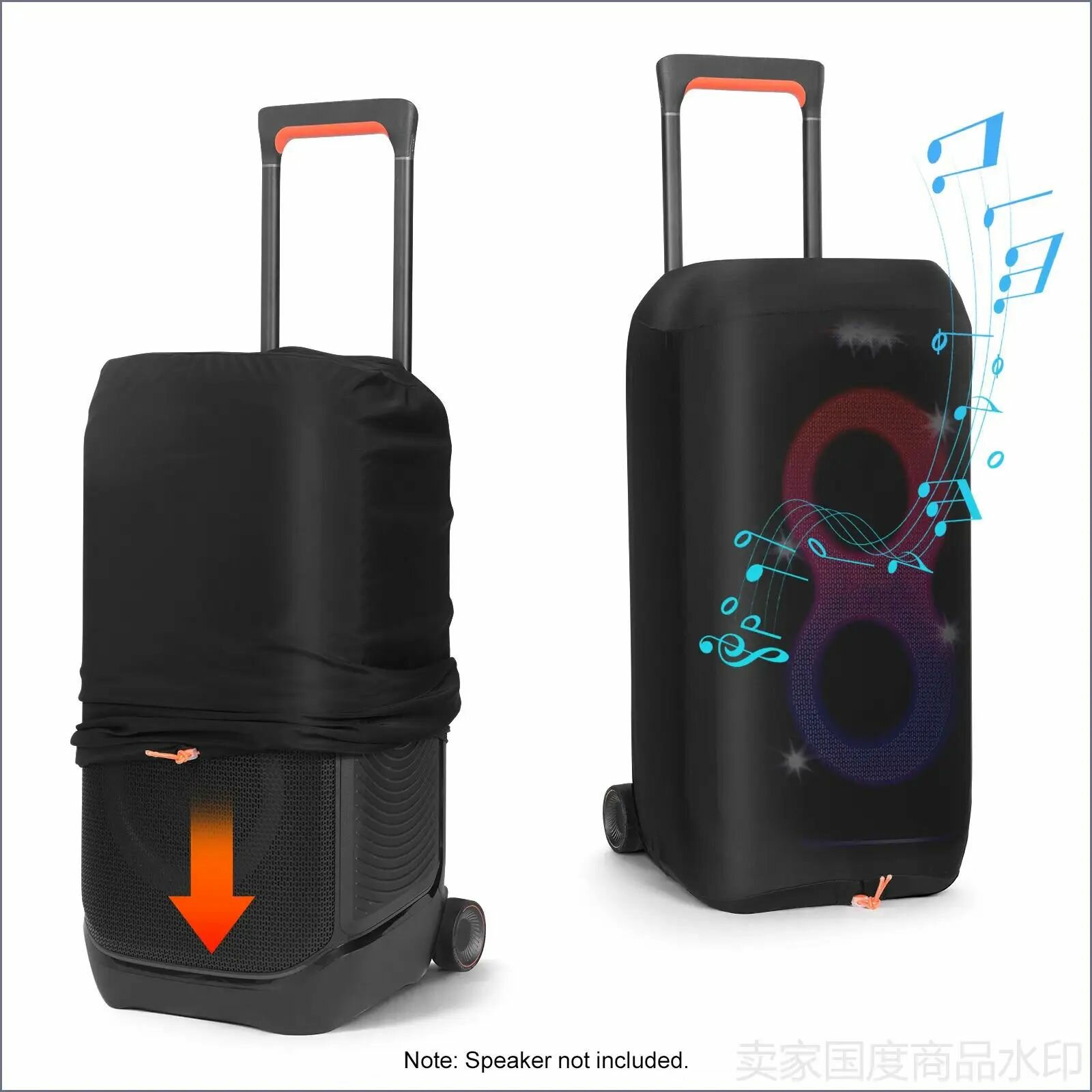 Чехол из лайкры для JBL PartyBox 310 и 320, черный