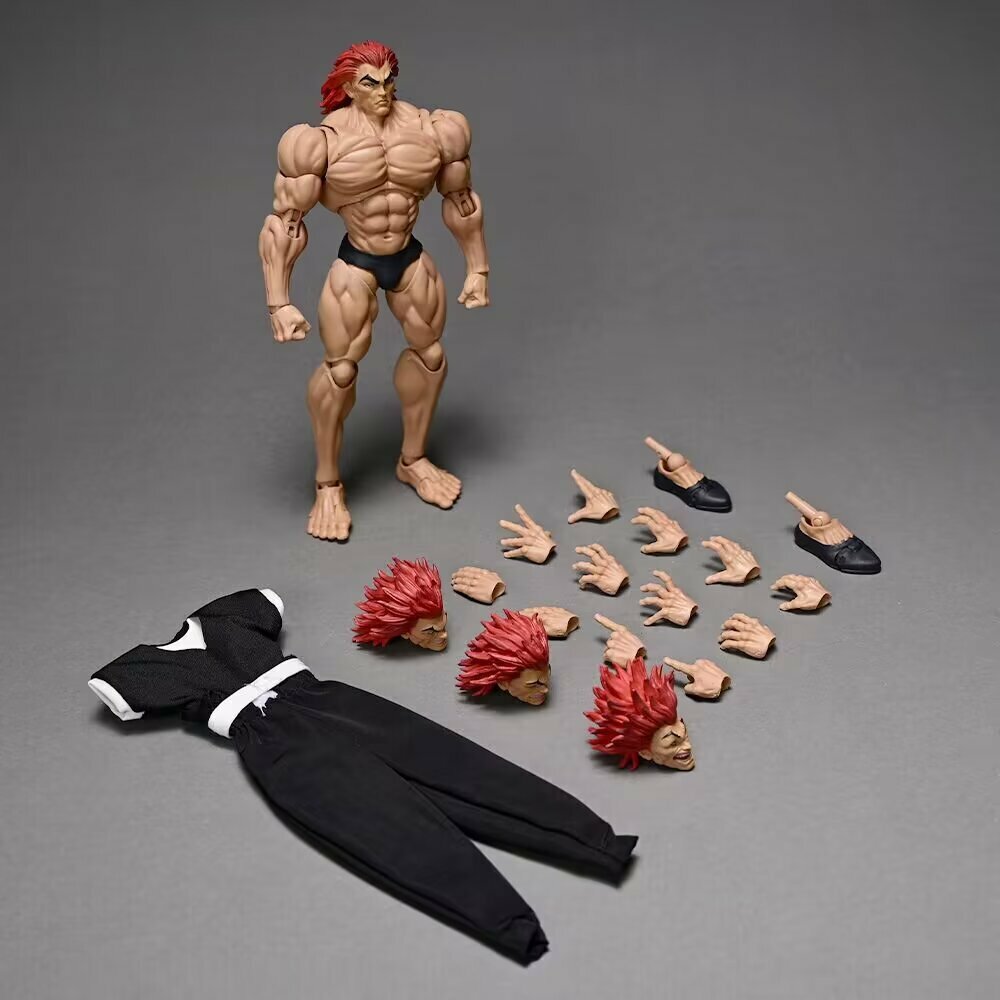 Фигурка Baki Ханма Баки 2.0, коллекционная PVC-модель с артикуляцией, в заводской коробке