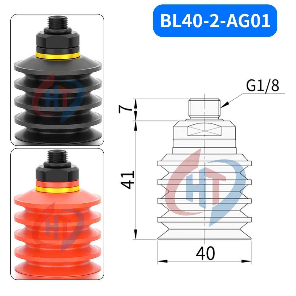Пневматические вакуумные присоски BL30-5, BL40-5, BL50-5