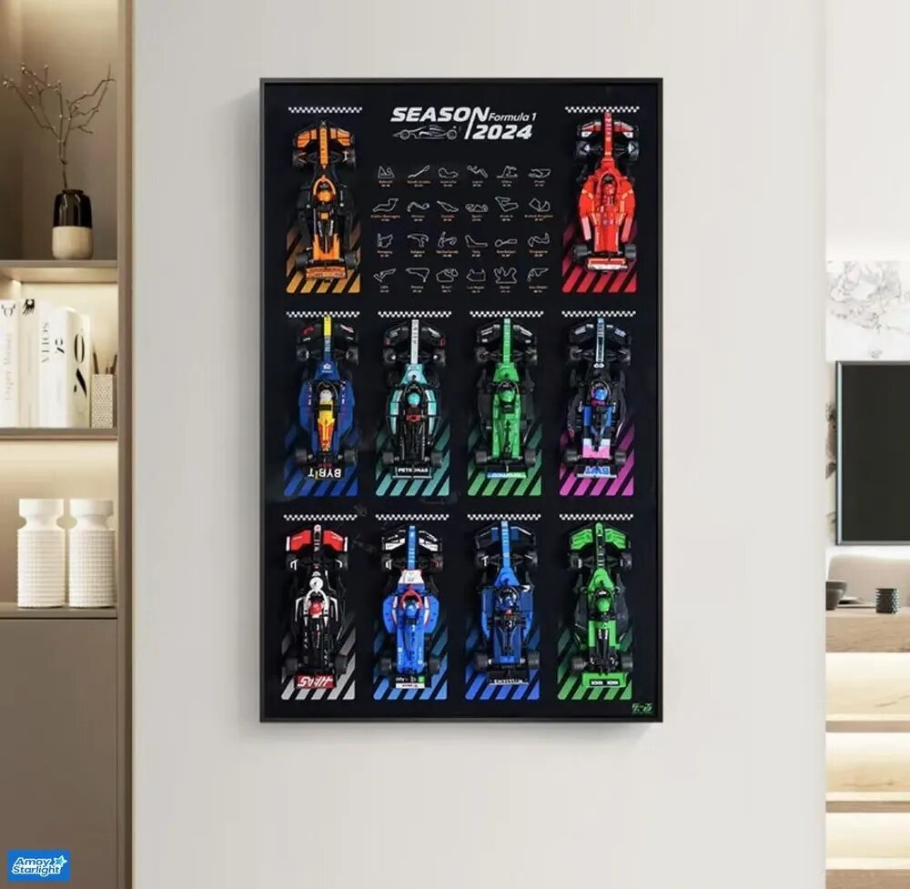 Крепление для картин Постер Speed Champion F1 (С рамкой и крючком), 80 см, Китай