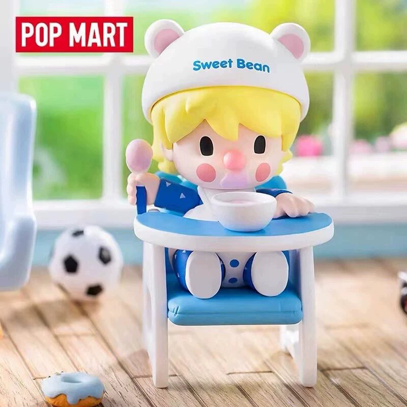 Pop Mart Little Sweet Bean Ешь Быстро Фигурка 7 см Высота, Забавная Детская Коллекционная Игрушка