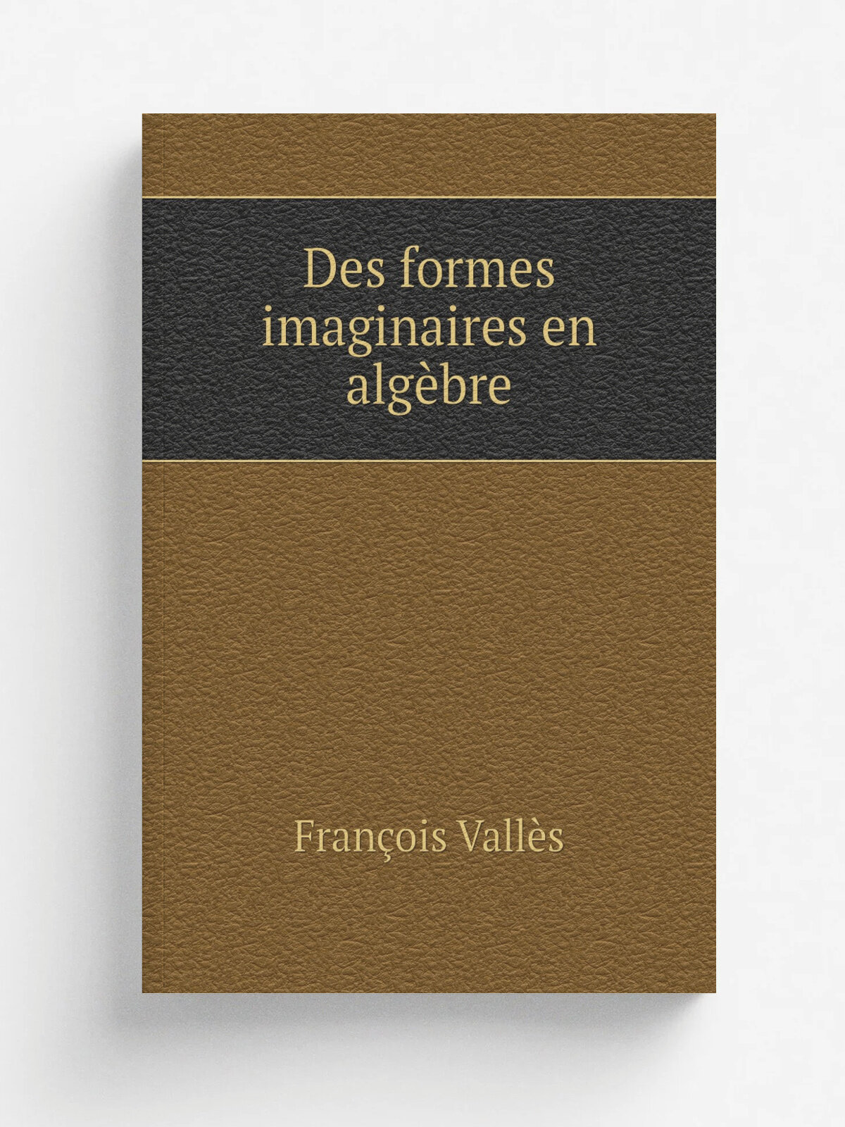 Des formes imaginaires en alg.bre | Fran.ois Vall.s | 1869 | Gauthier-Villars | Репринт