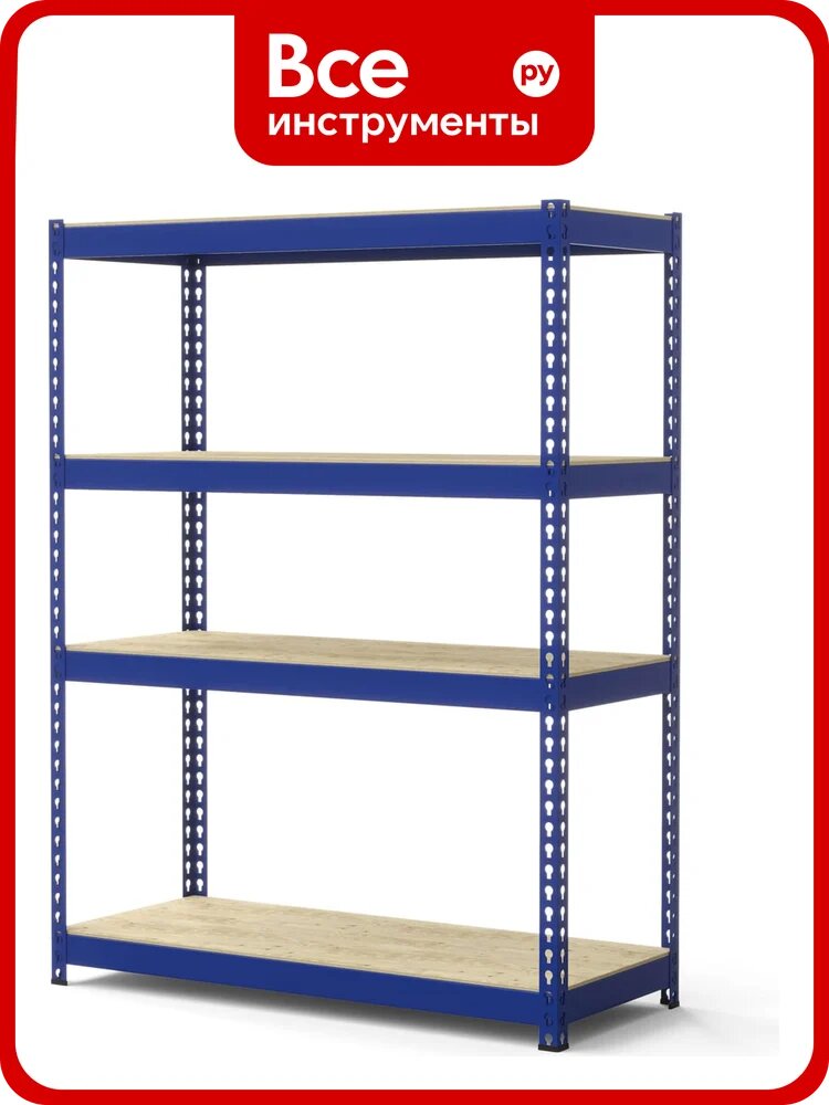 Стеллаж IRONMEBEL Optimus Hook Pro крашенный 2000x1540x655 мм, 4 яруса M-СГРФКР2000х1540х655х4