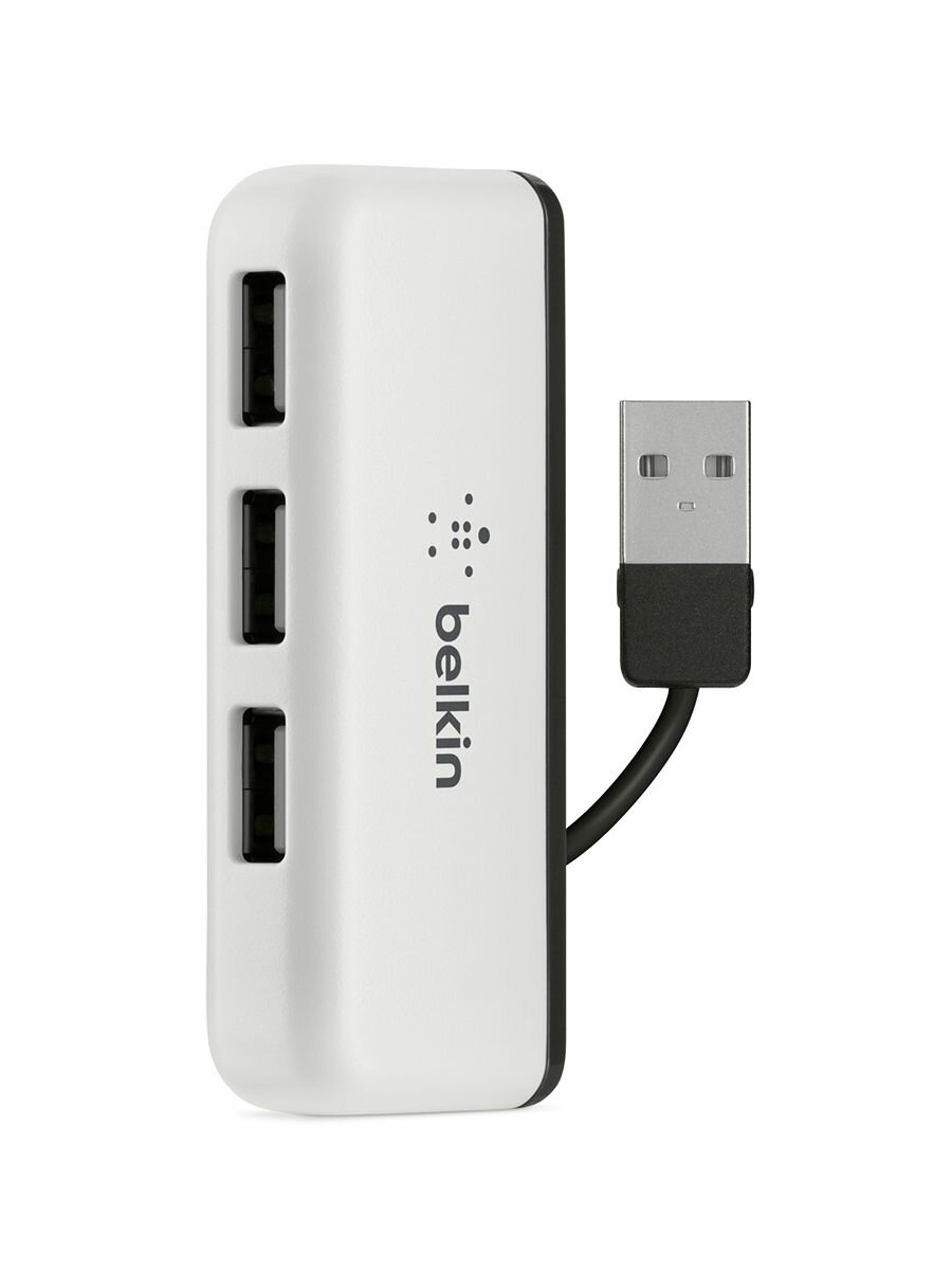 Хаб Belkin 4-Port USB-A Tavel Hub. Цвет: белый