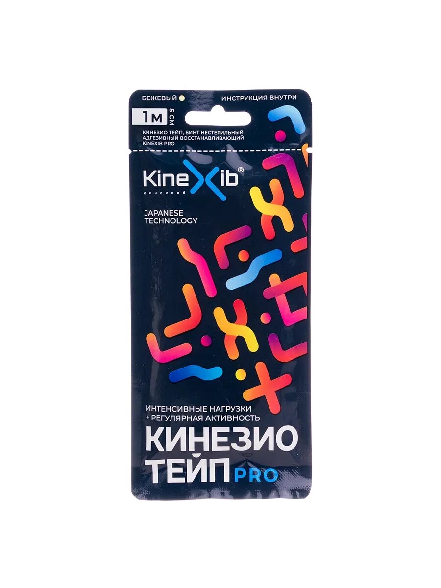 #Тейп Кинекcиб PRO бежевый 5 cм х 1 м 1 шт#