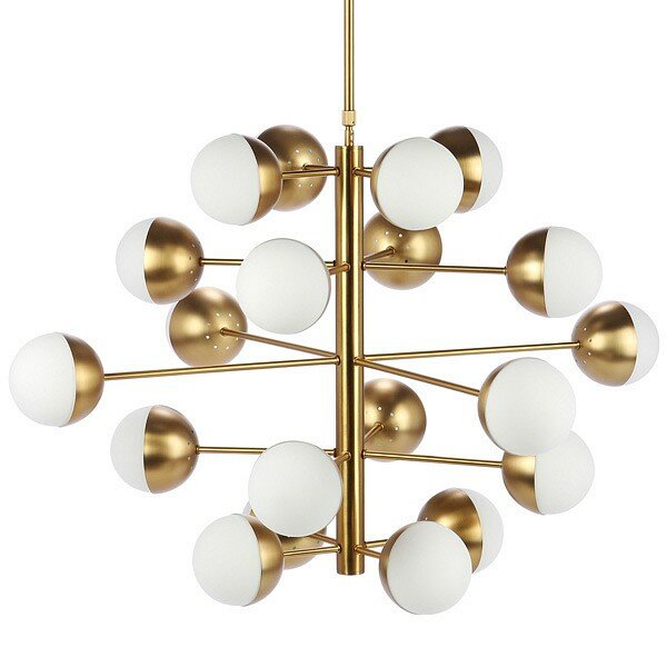 Люстра на штанге Imperiumloft Globe Cedar Moss Light 40,1667