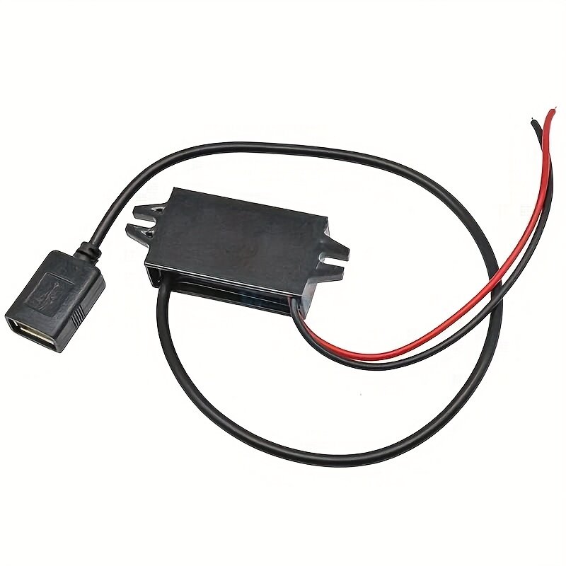 Понижающий DC-DC модуль преобразователя питания 12В в 5В с выходом USB, без аккумулятора