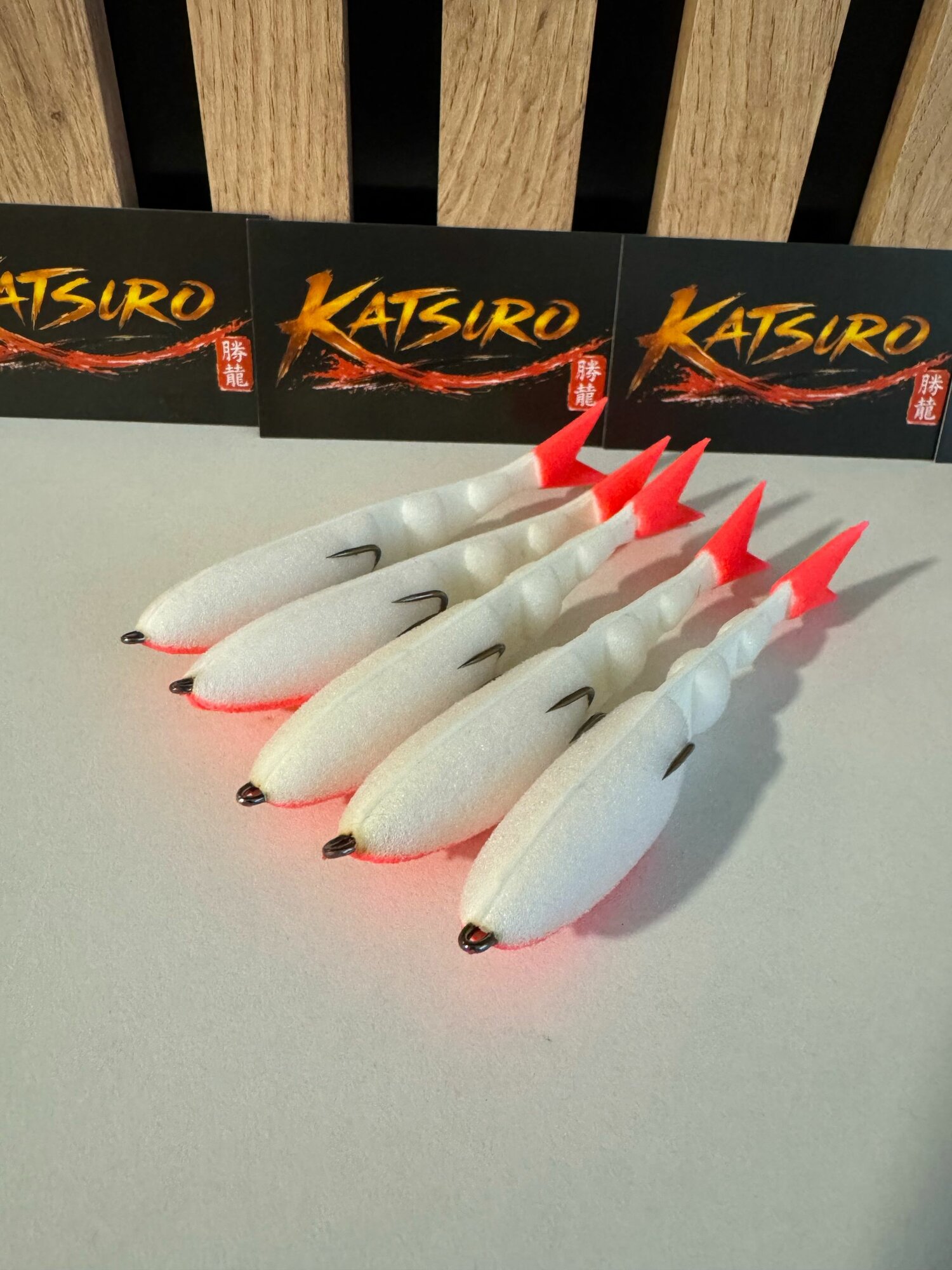 Поролоновая рыбка для рыбалки Katsuro (3гр, 11.5мм) набор 5 шт, цвет белый
