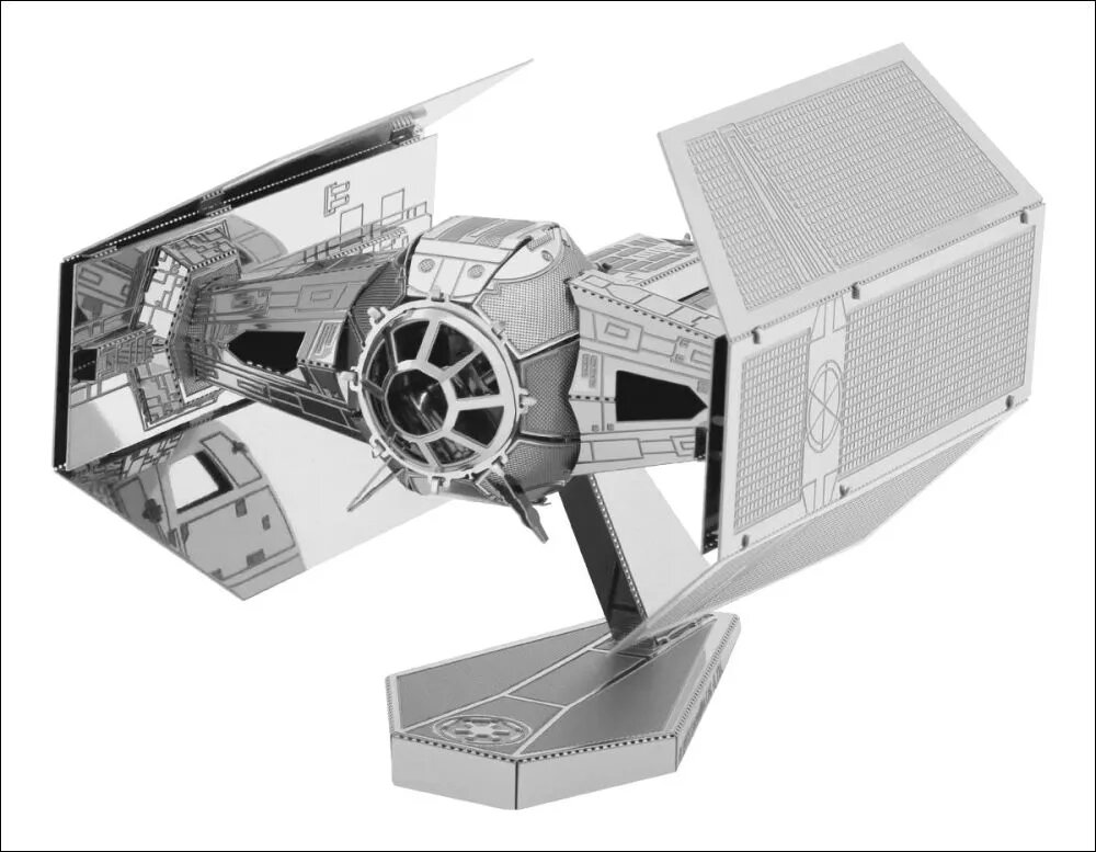 Звёздные войны 3D Металлическая модель TIE Advanced DIY Игрушки