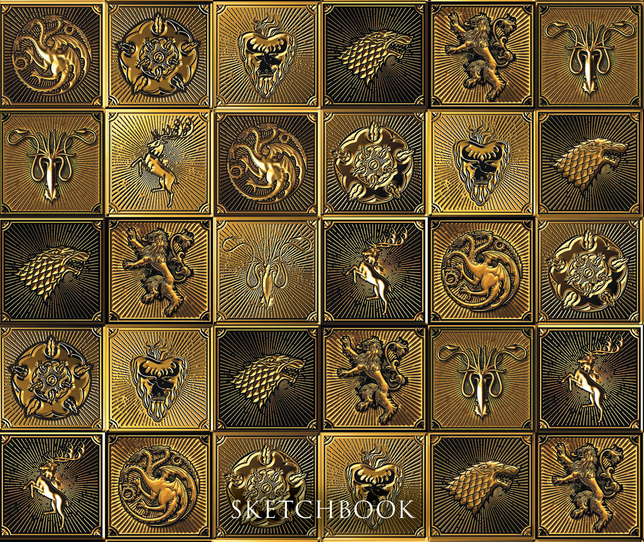 Sketchbook «Игра Престолов. Гербы домов», 96 страниц, Издательство Эксмо