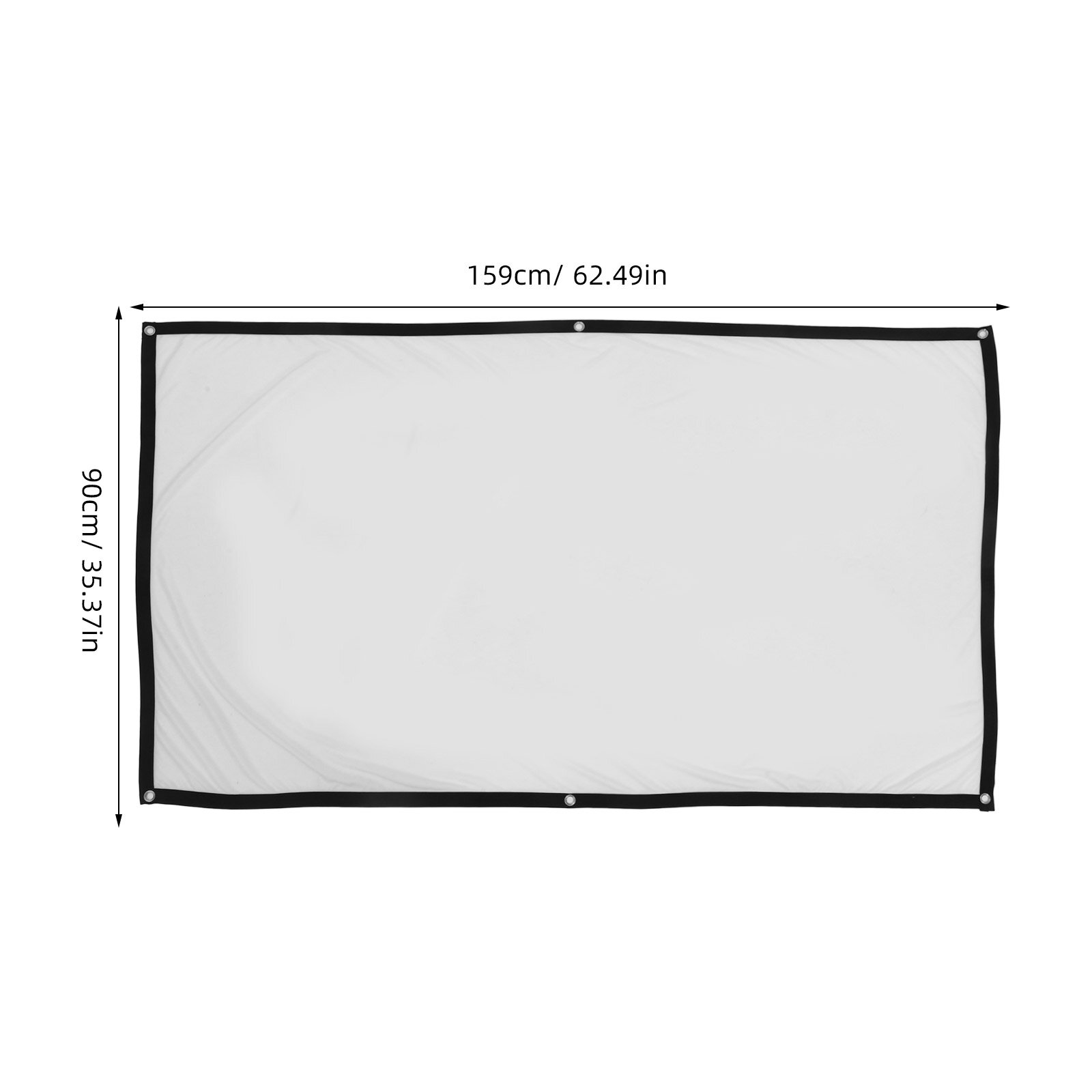 Экран Для Проектора Домашний Внутренний Наружный Экран 159X90X2 5CM