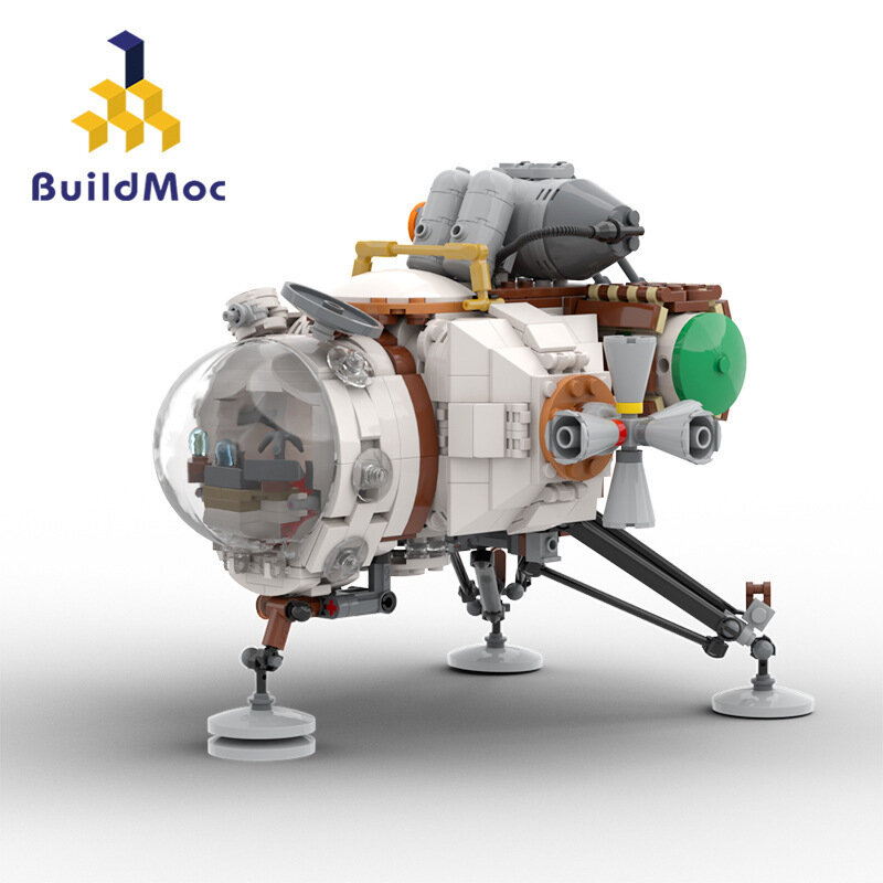 В наличии Кресс-бордерSmall Brick Building Blocks Toys Movie Series Interstellar Pioneer Exploration Spaceship Model
